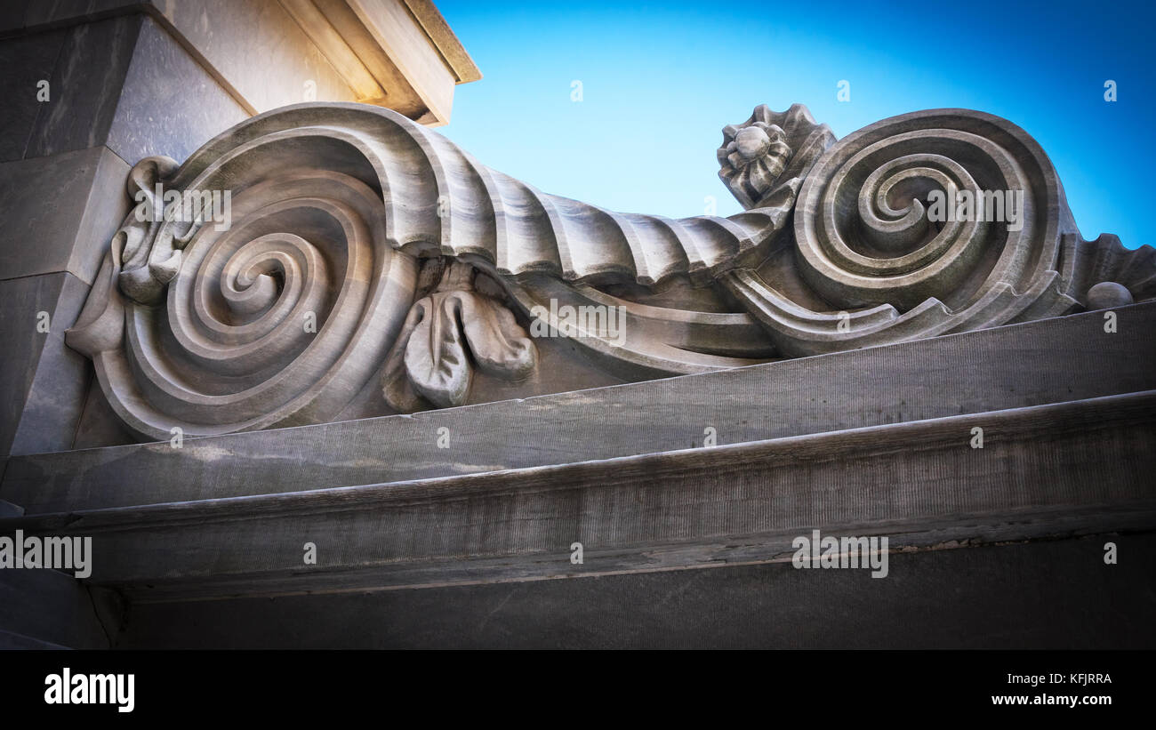 Architecture detail of Merchants' Exchange Building, now Independence ...
