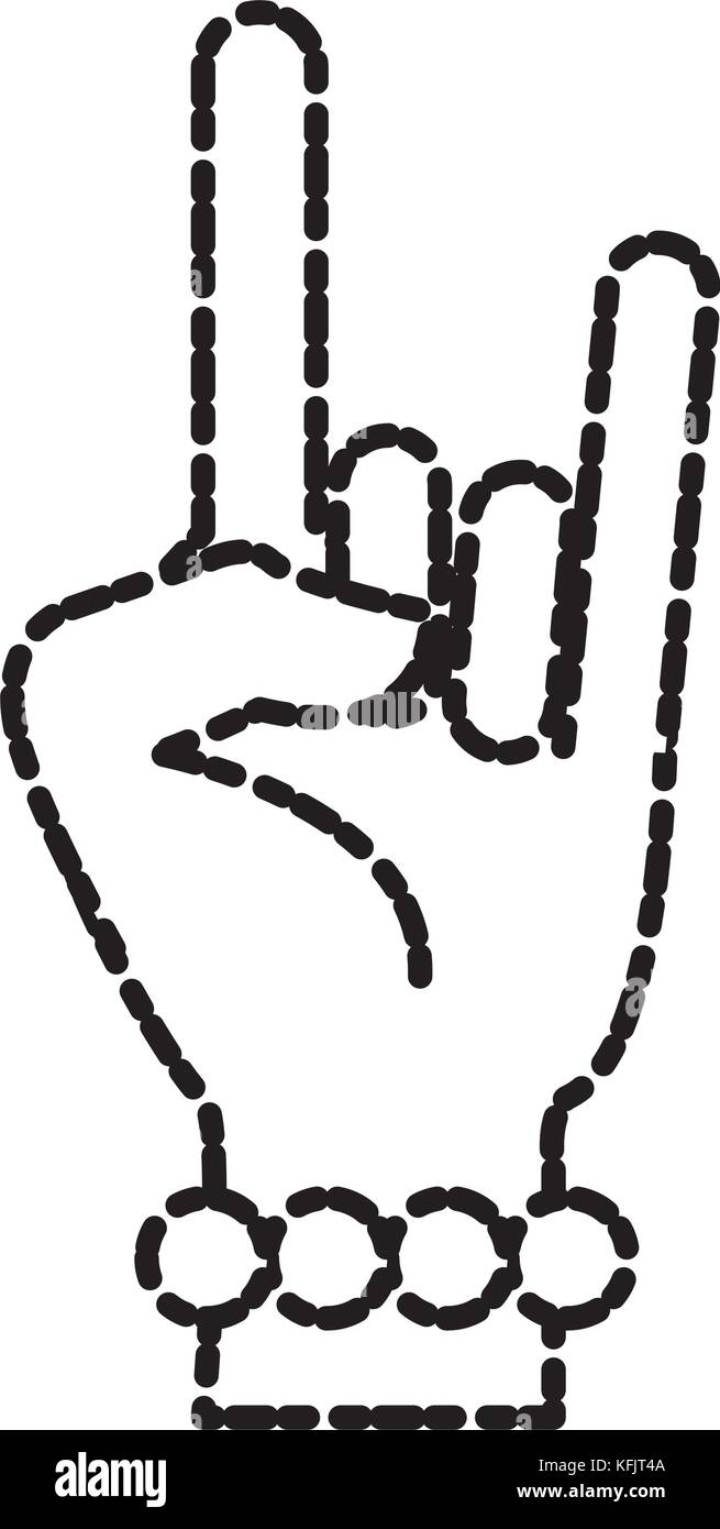 Rock and roll hand symbol Stock Vector Image & Art - Alamy