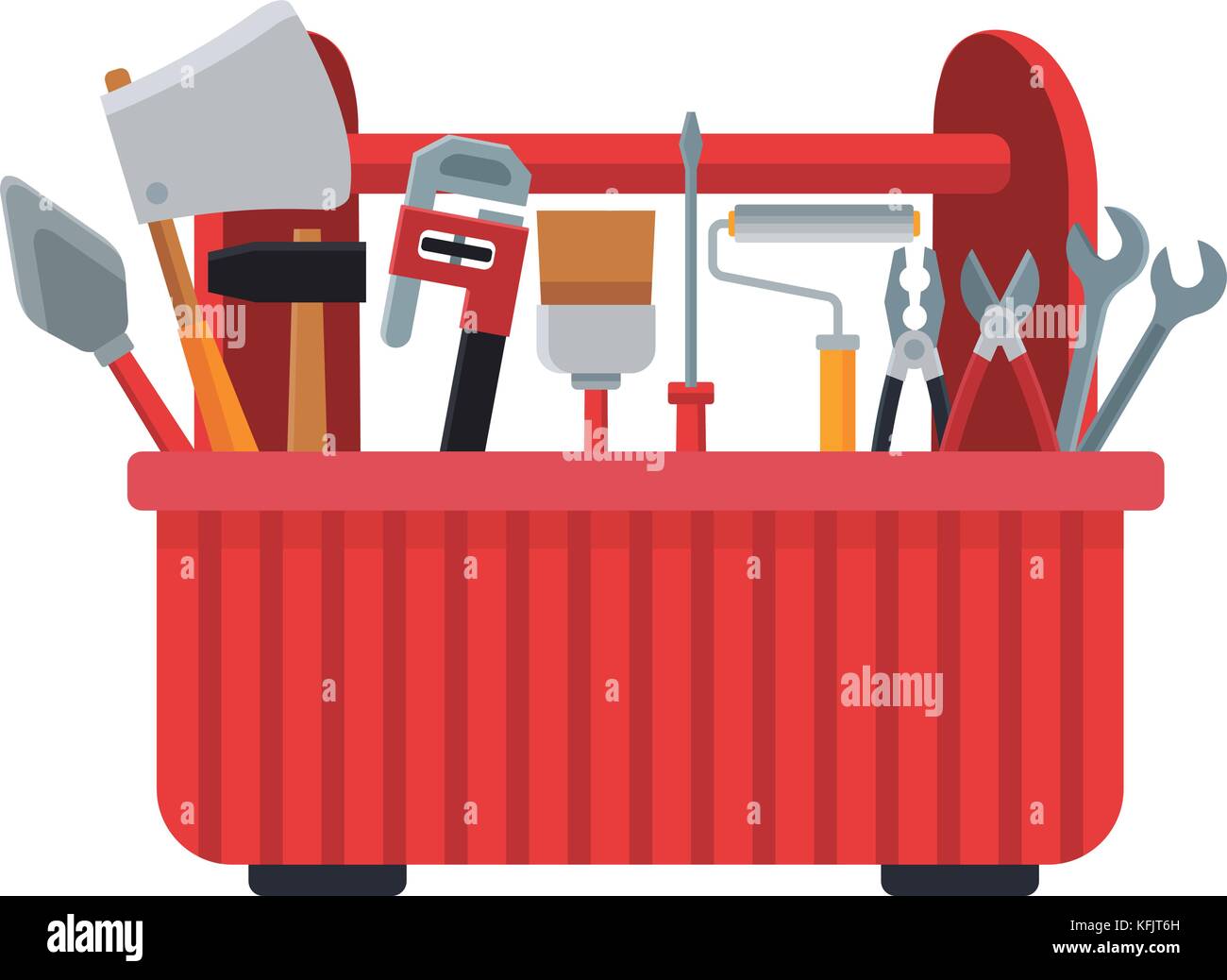 Construction toolbox isolated Stock Vector Image & Art - Alamy