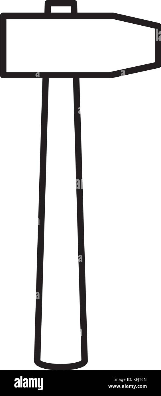 Mallet construction tool Stock Vector Image & Art - Alamy