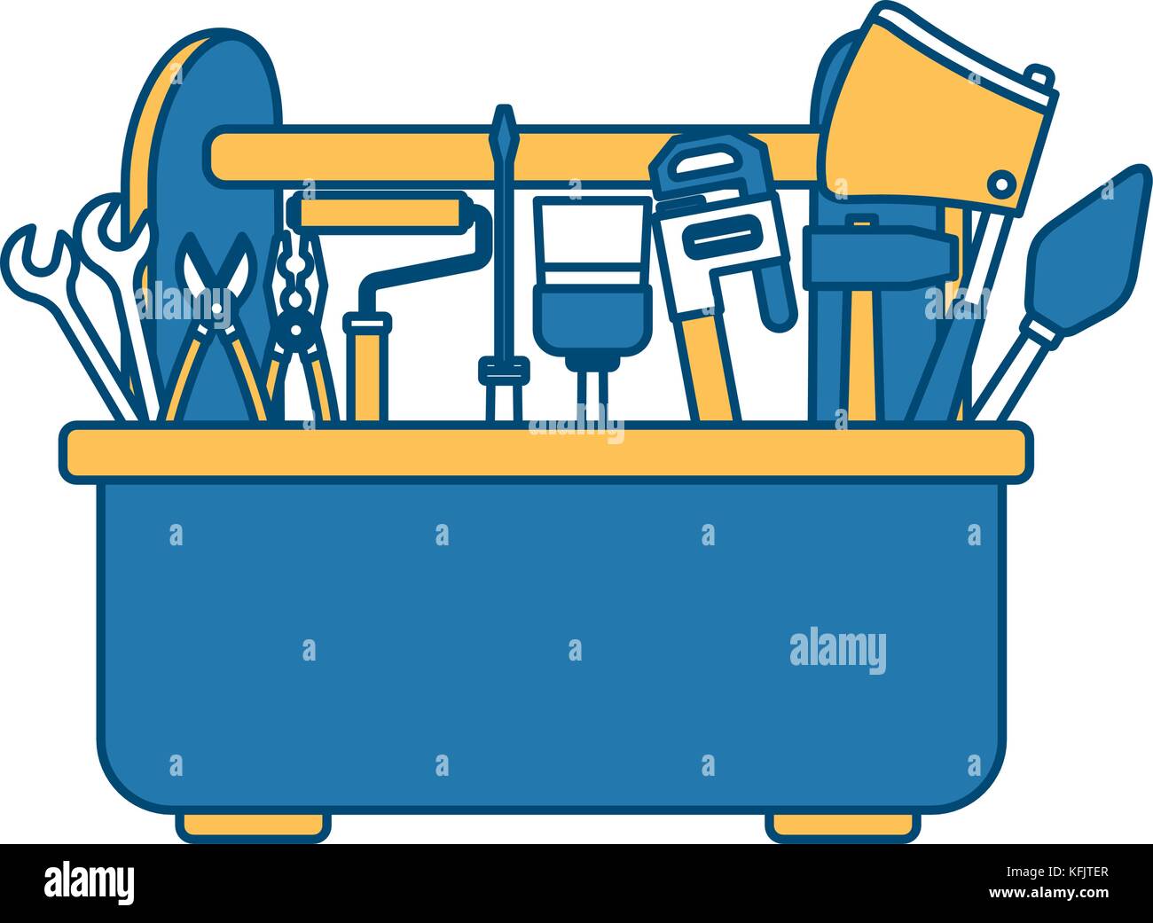 Construction toolbox isolated Stock Vector Image & Art - Alamy