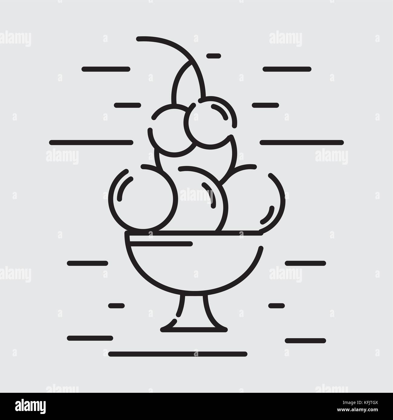 ice cream sign decoration design Stock Vector Image & Art - Alamy