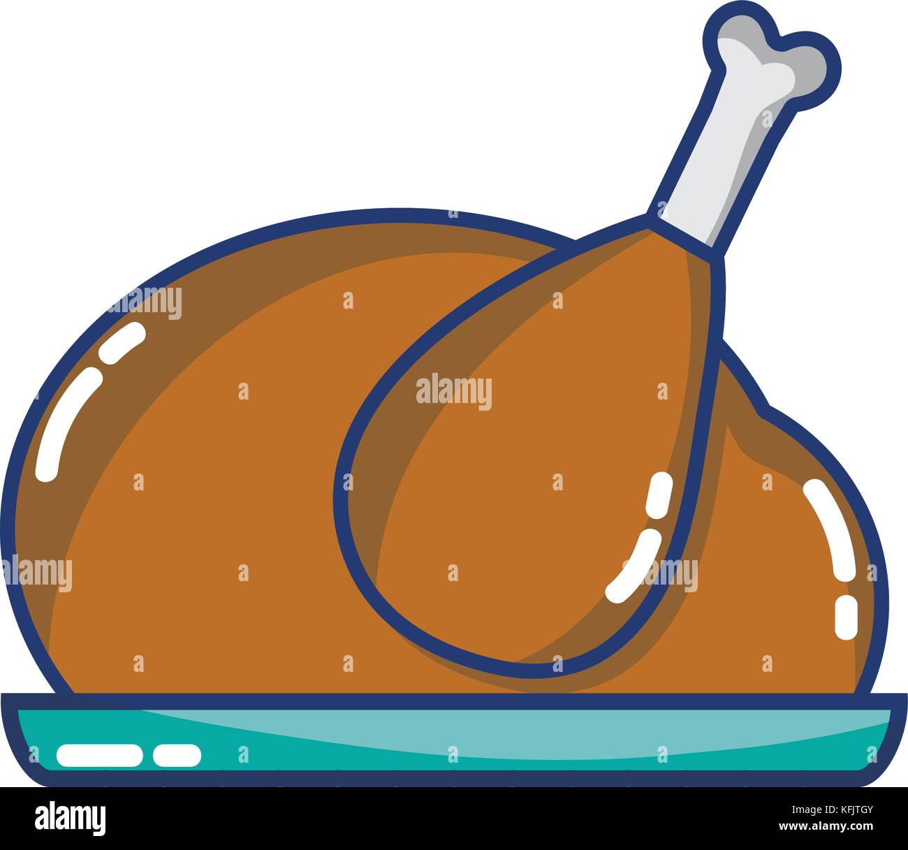 delicious chicken food roast taste Stock Vector Image & Art - Alamy