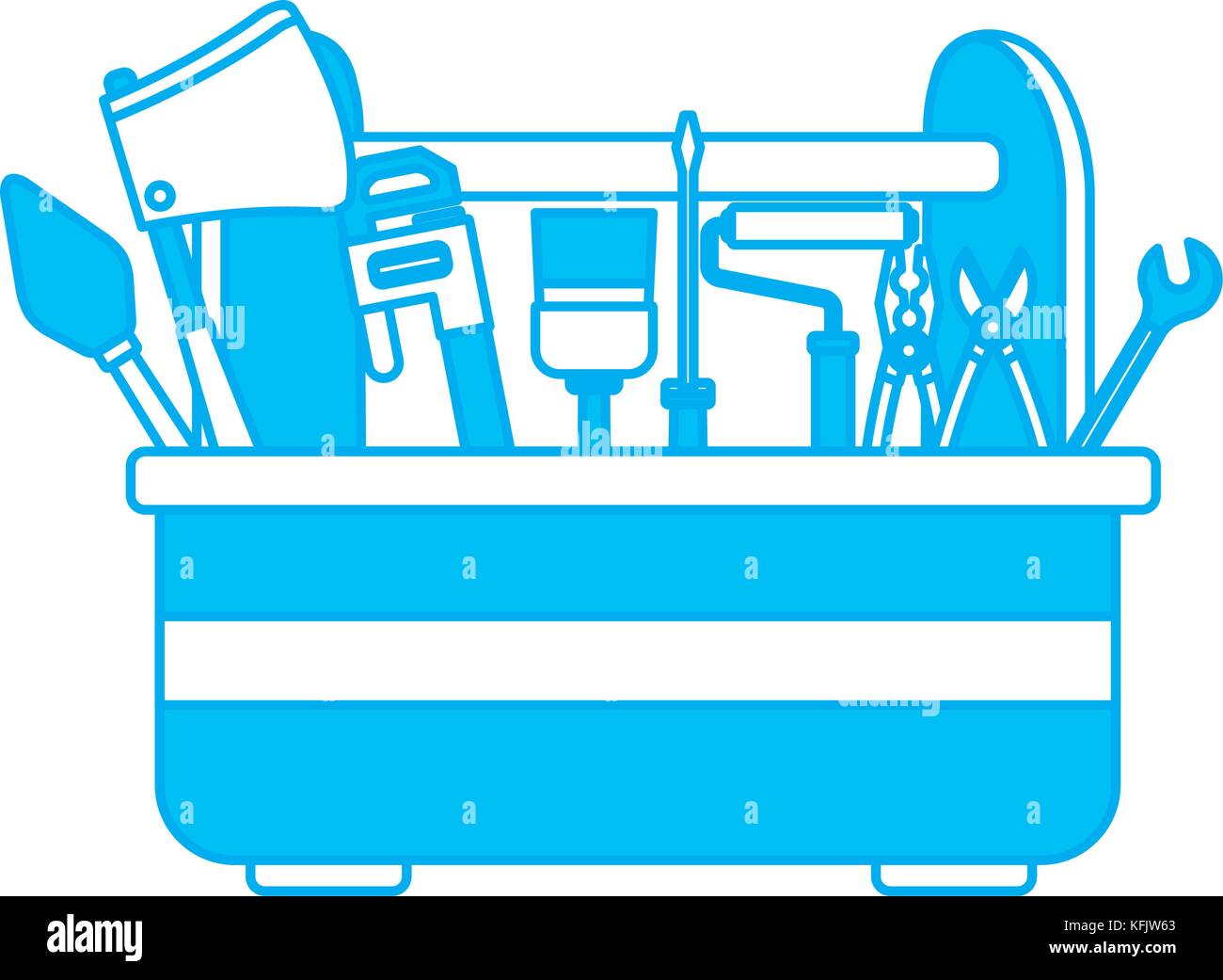 Construction toolbox isolated Stock Vector Image & Art - Alamy