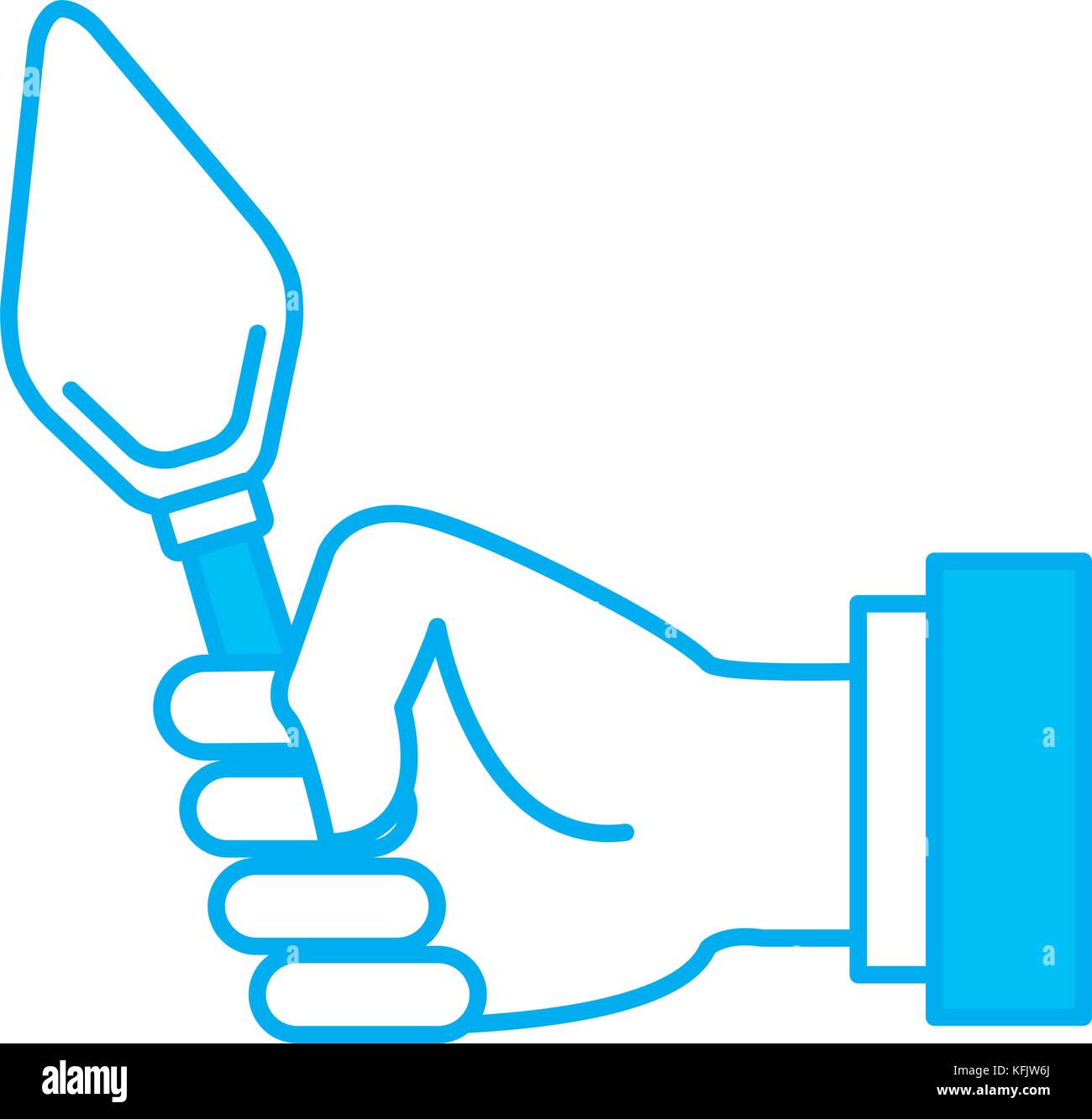 Hand holding spatula Stock Vector Image & Art - Alamy