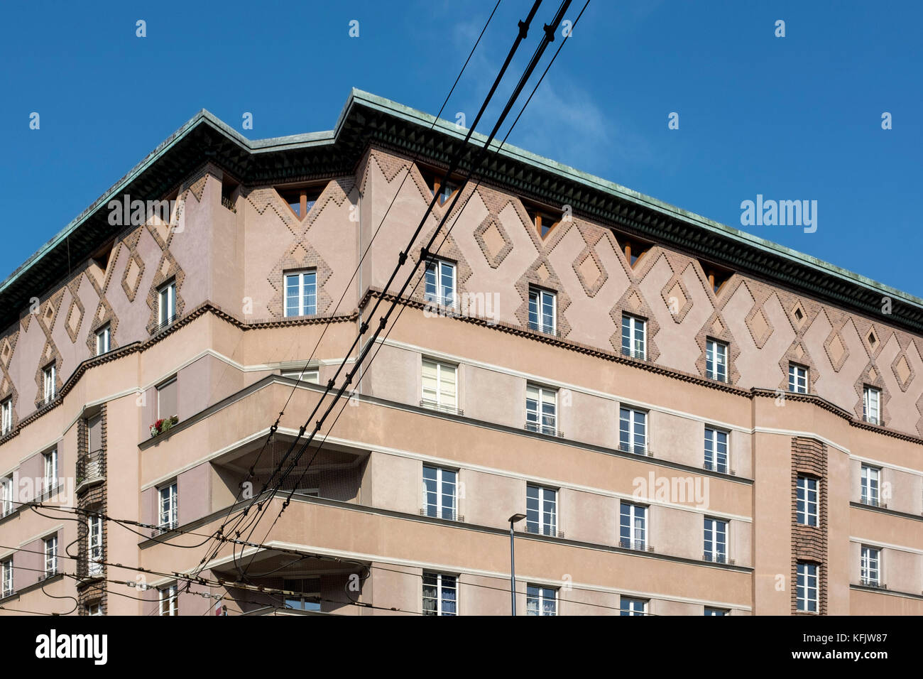 The buiding that contains the Library Krakow. Branch No. 22 Stock Photo ...