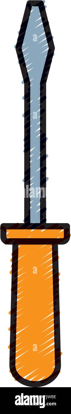 Screwdriver construction tool Stock Vector Image & Art - Alamy