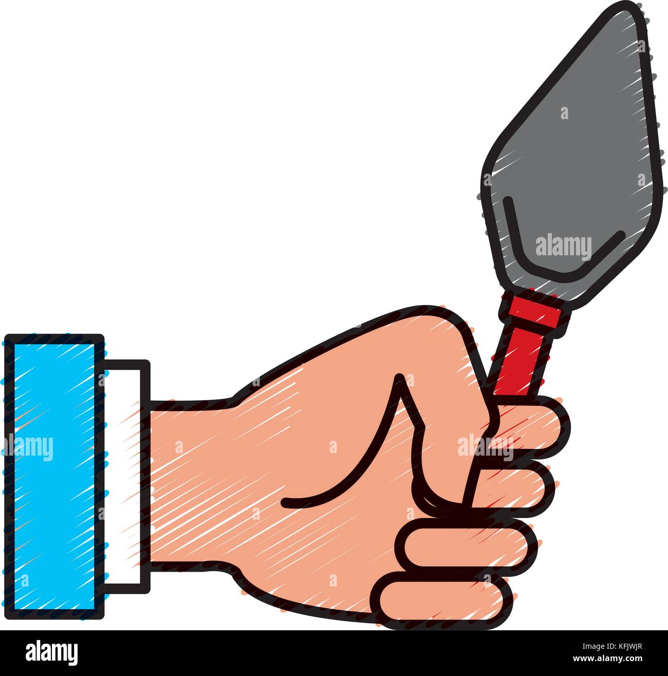 Hand holding spatula Stock Vector Image & Art - Alamy