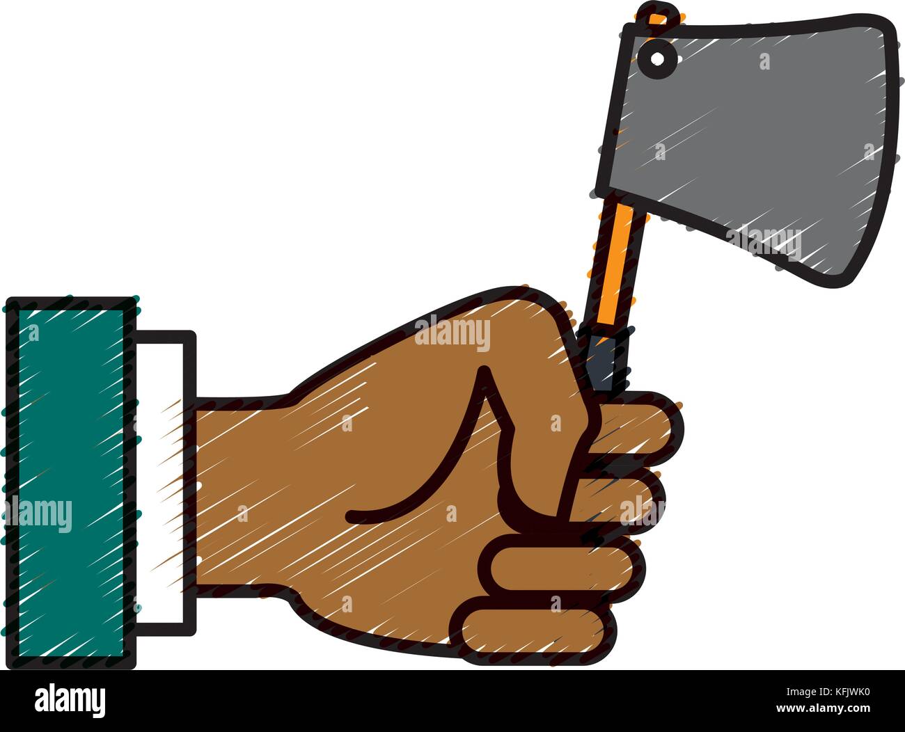 Hand Axe Stock Vector Images - Alamy