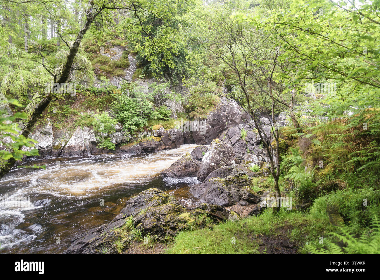 images of river inver close to Lochinver village in a rainy day Stock ...