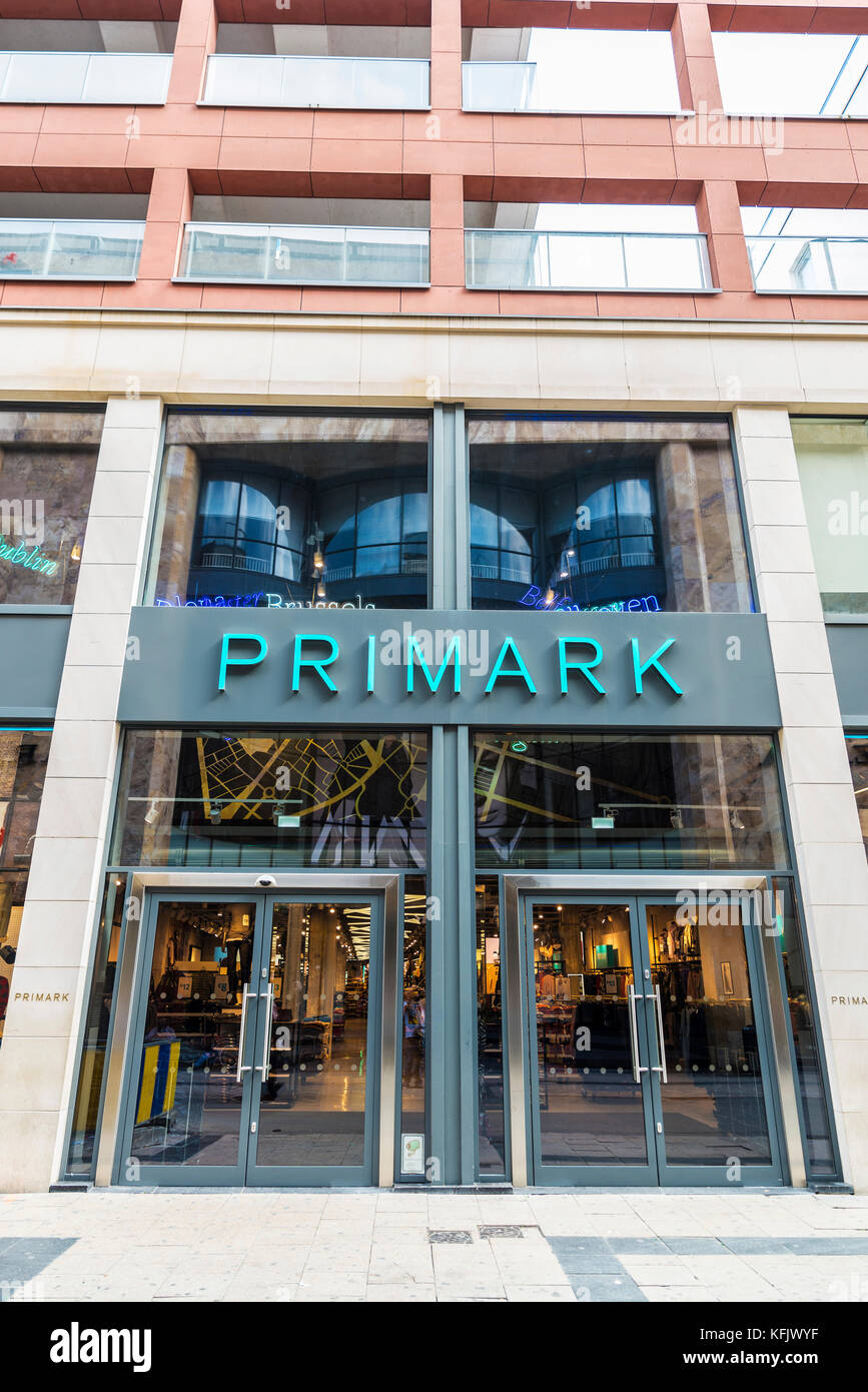 Brussels, Belgium - August 27, 2017: Primark shop in the center of ...
