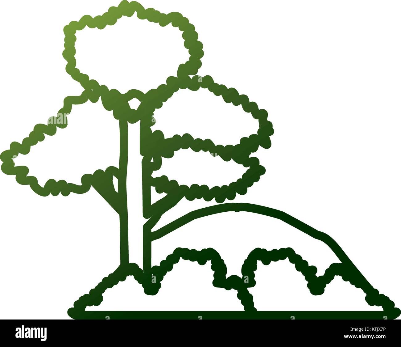 Trees and bushes Stock Vector Image & Art - Alamy