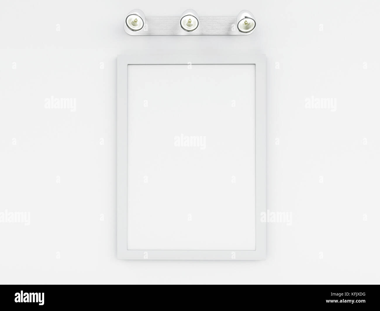 3d illustration. Empty frame template with place for your text and ...