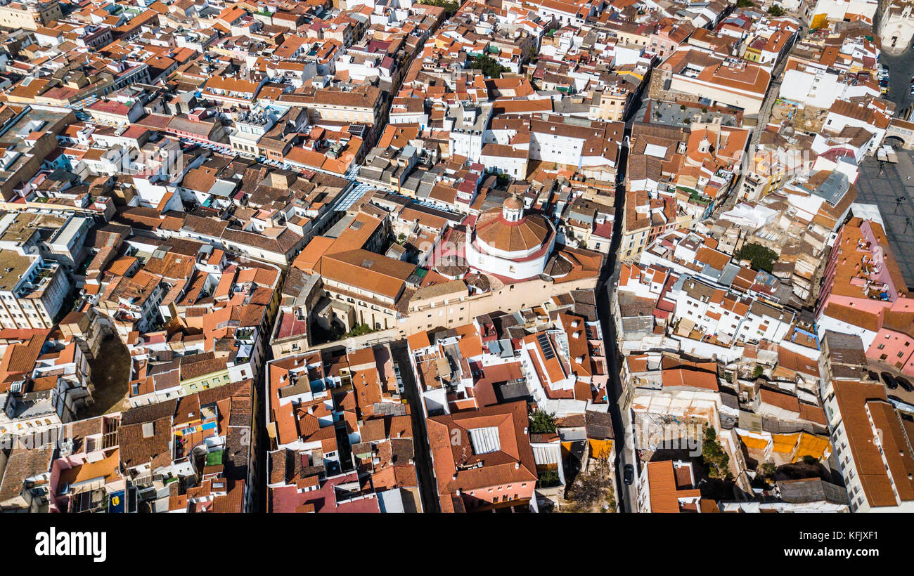 Aerial photo of Badajoz, Spain Stock Photo: 164529093 - Alamy