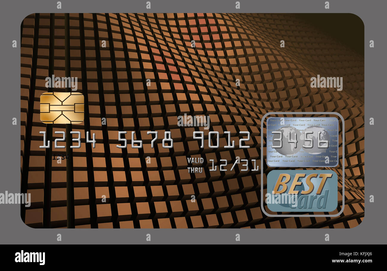 Credit card or debit card but made with no type to identify type of ...