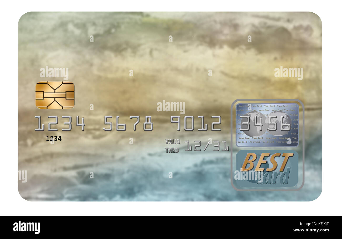 Credit card or debit card but made with no type to identify type of ...