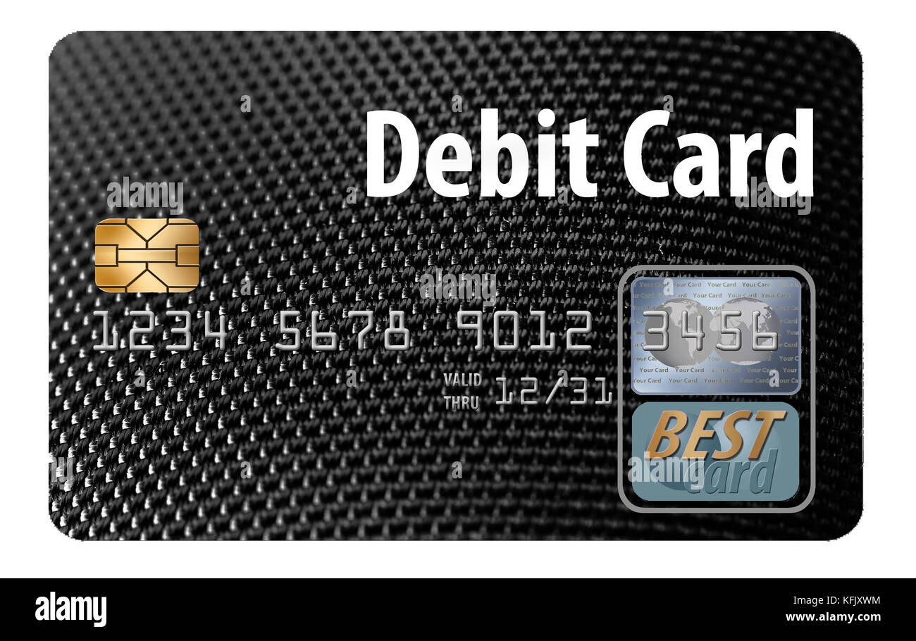 Debit card isolated on white background Stock Photo - Alamy