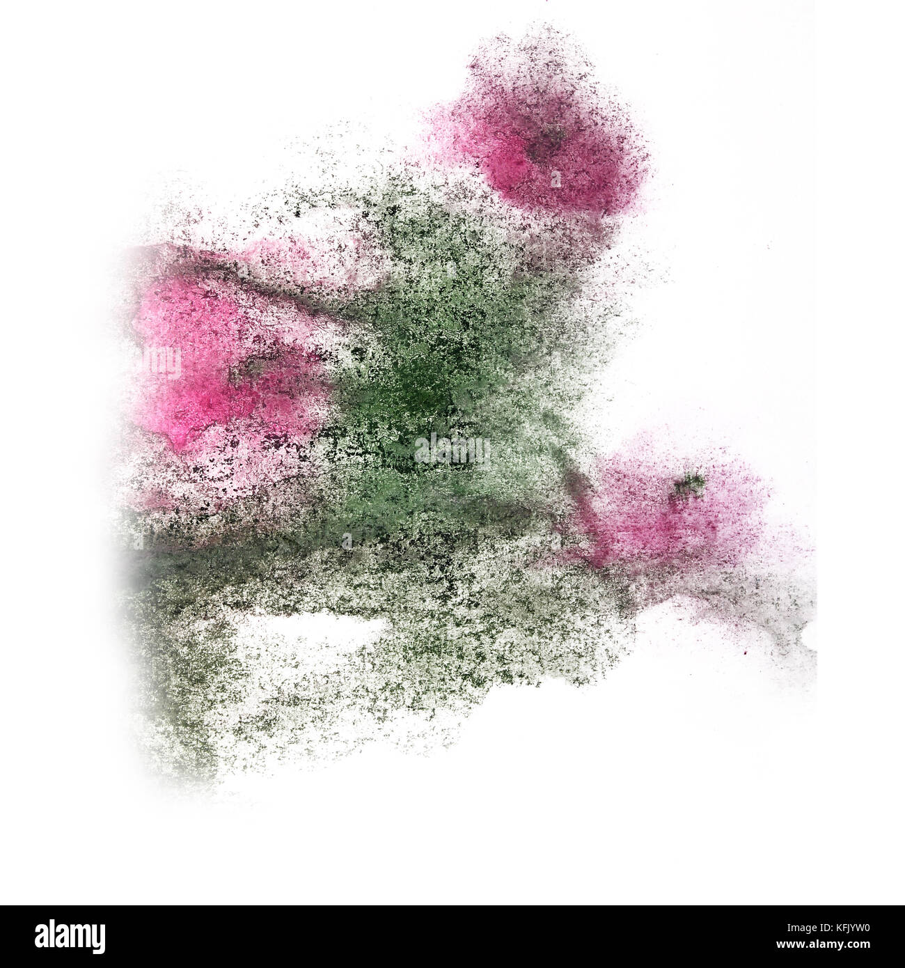 paint splash ink marsh, pink blot and white abstract art brush Stock ...
