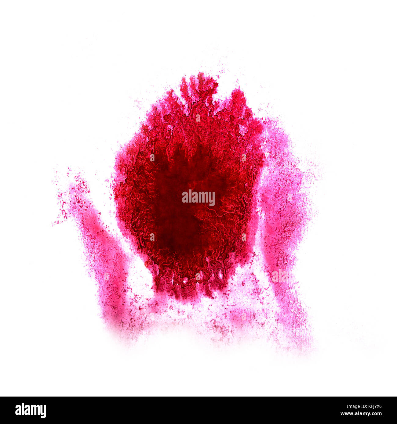 paint splash ink red, pink blot and white abstract art brushes Stock ...