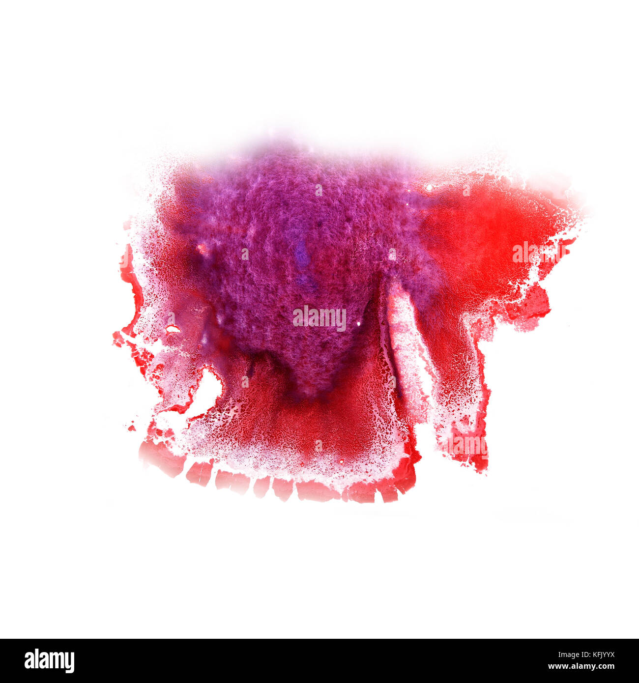paint splash lilac, red ink blot and white abstract art brushe Stock ...