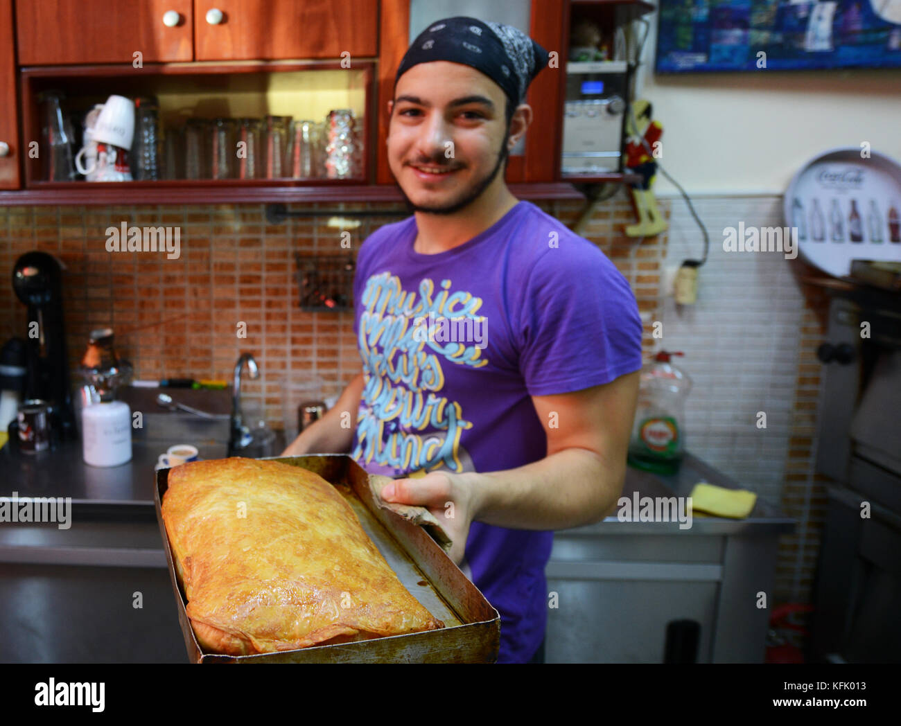 Bougatsa Bantis is one of Thessaloniki's most popular Bougatsa shops ...