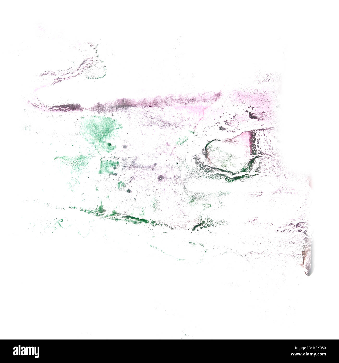 abstract Lilac, green drawing stroke ink watercolor brush water Stock ...