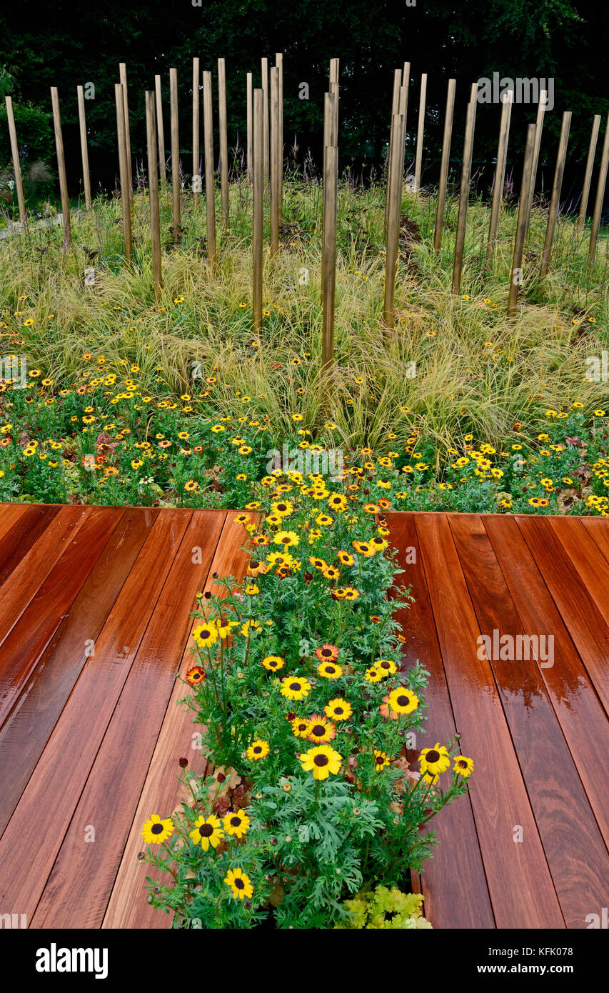 A garden design based on musical instruments Stock Photo - Alamy