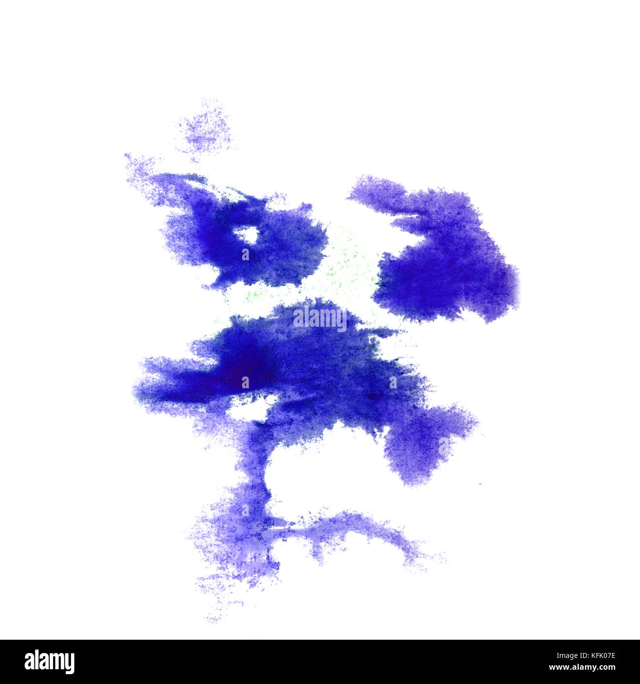 macro Dark blue spot blotch texture isolated on a white backgrou Stock ...