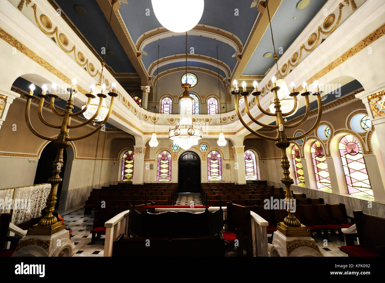The beautiful Synagogue in Thessaloniki, Greece Stock Photo - Alamy