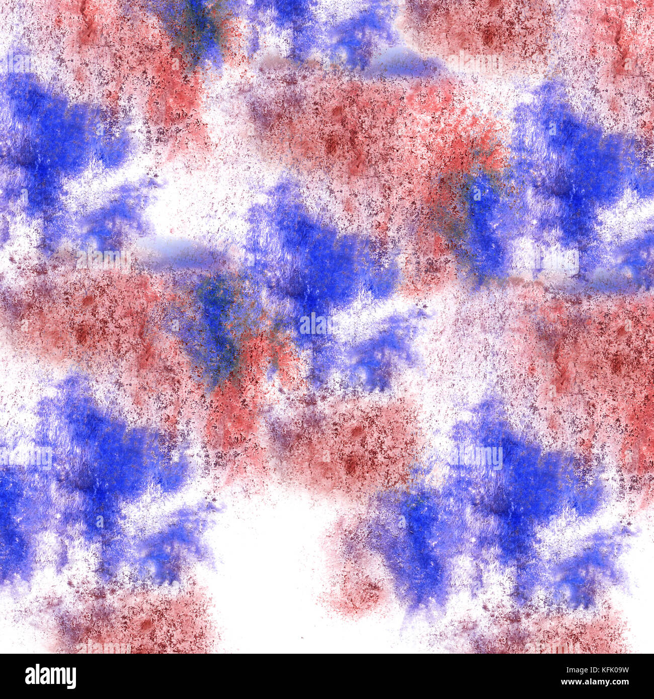 paint splash ink brown, blue blot and white abstract art brus Stock ...