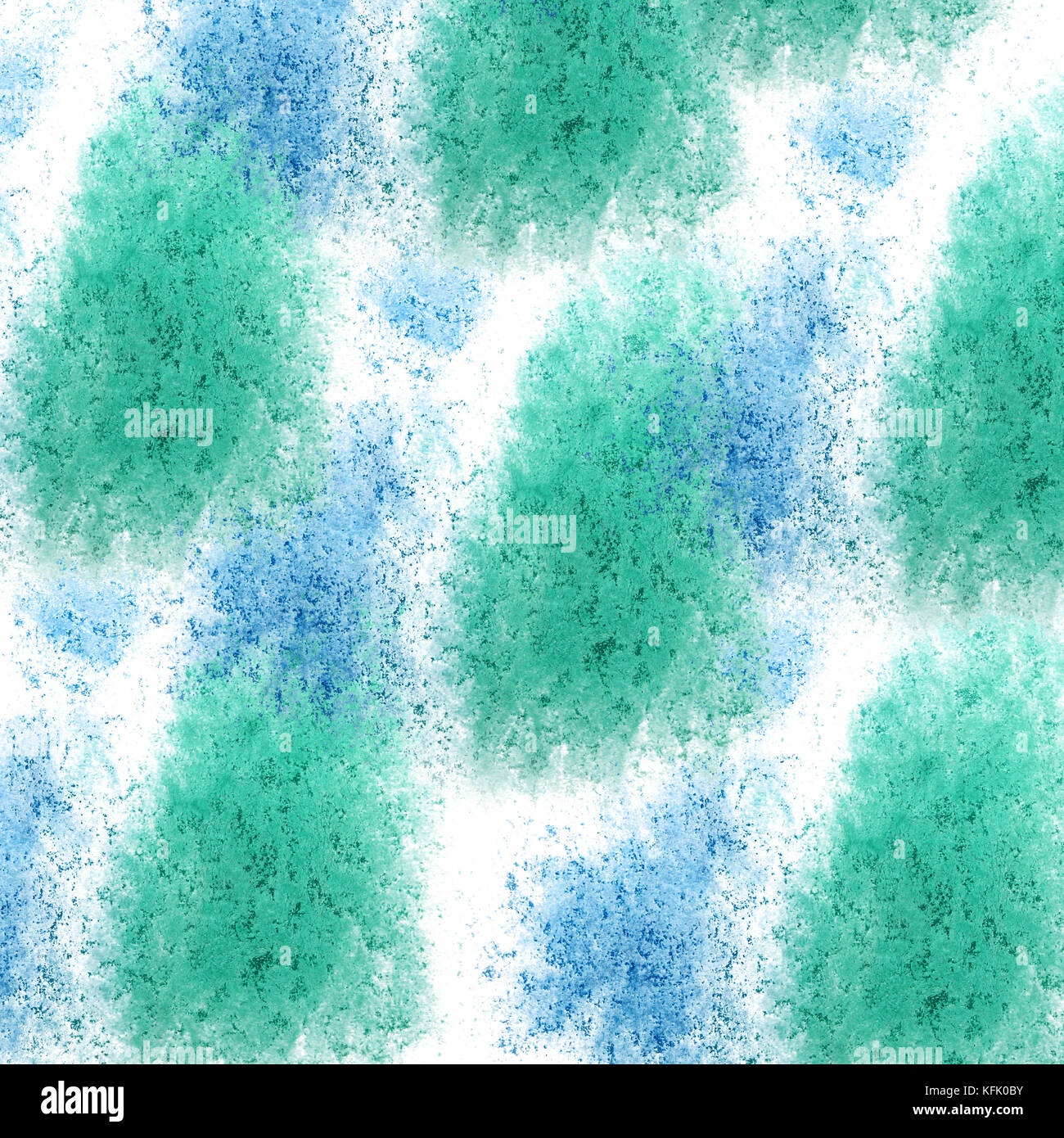 paint splash blue green ink blot and white abstract art brushe Stock ...