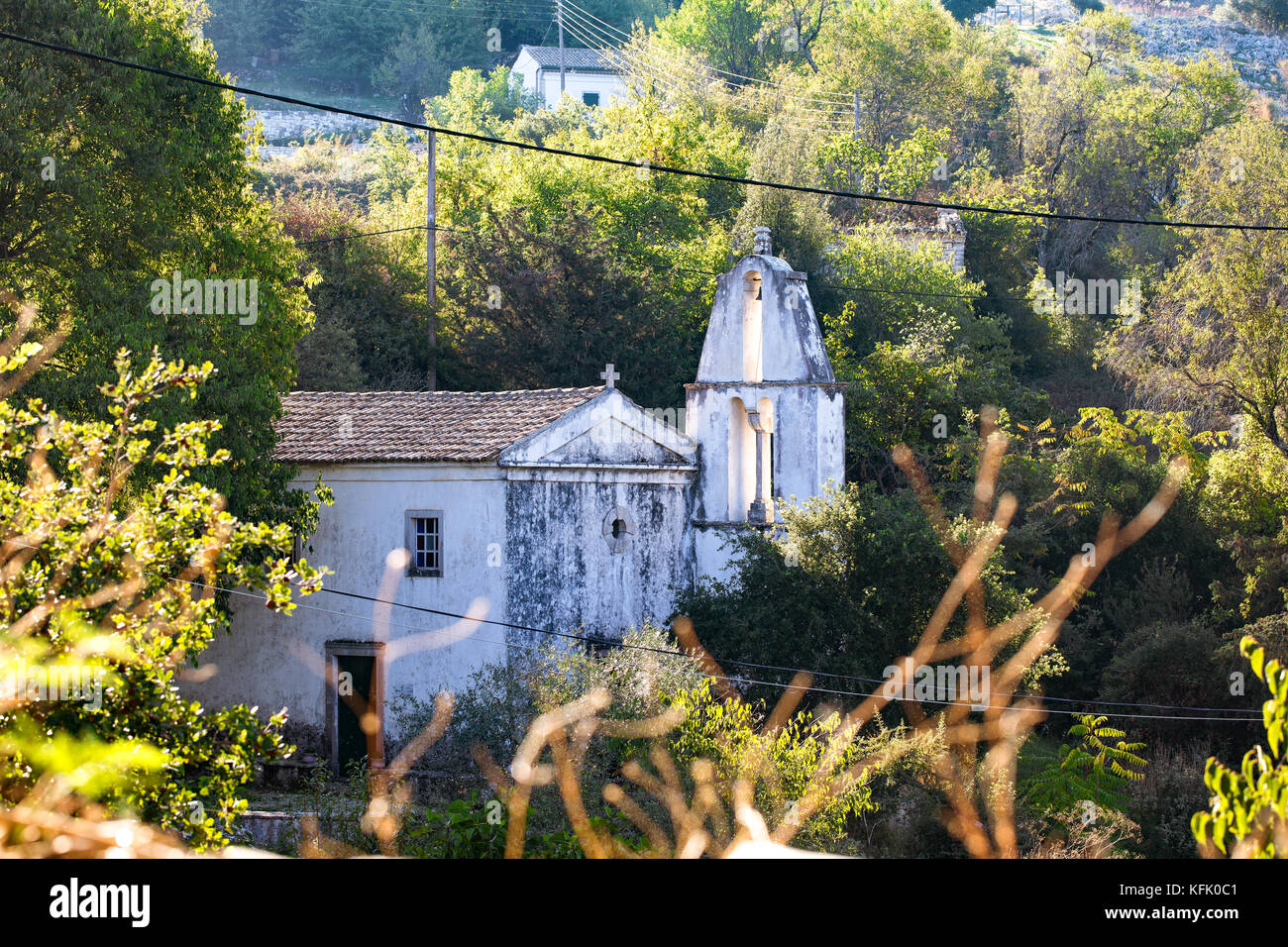 Old Perithia, Corfu's oldest village, incredible ruins of stone build ...