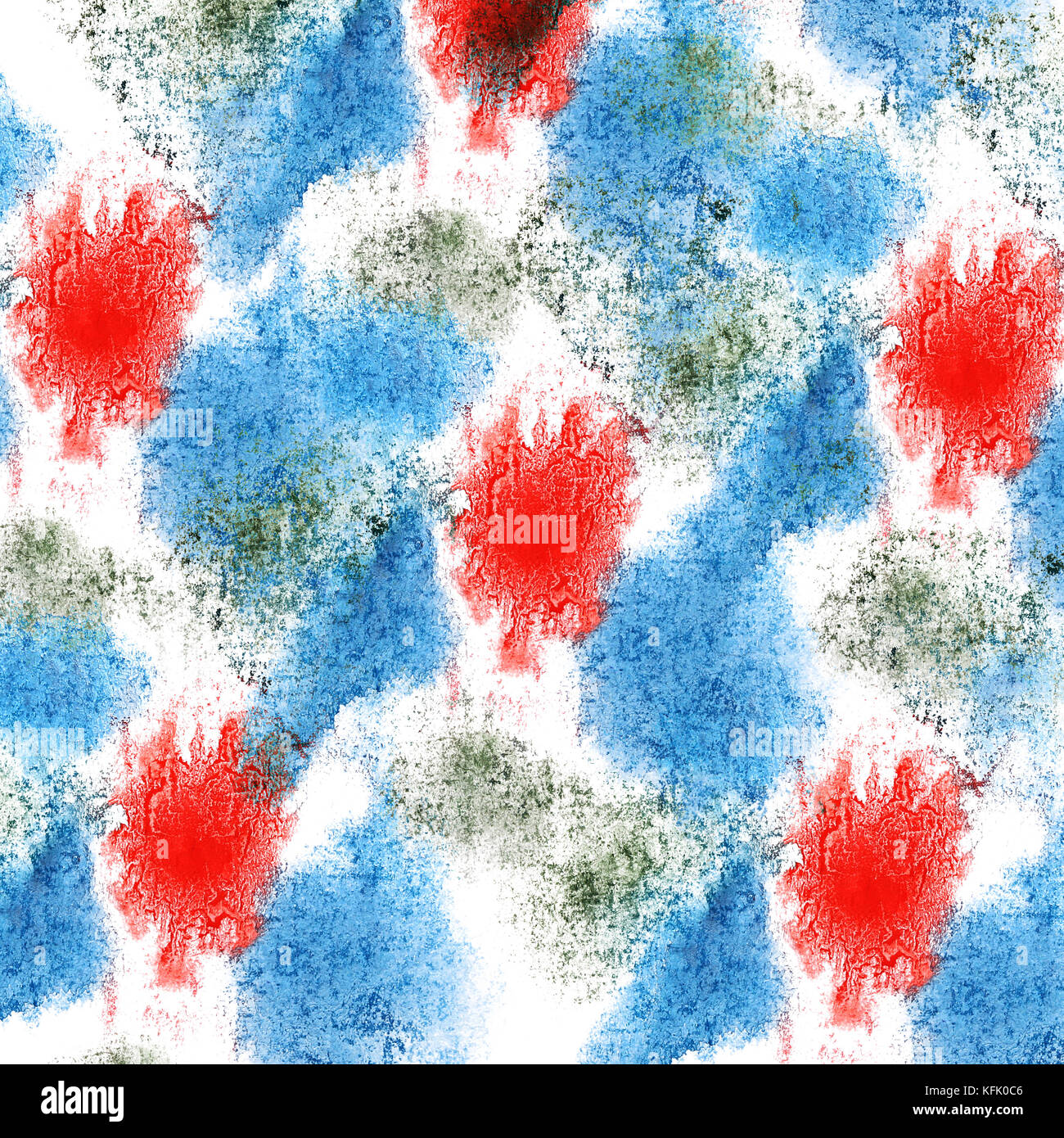paint splash blue, red ink blot and white abstract art brushes Stock ...