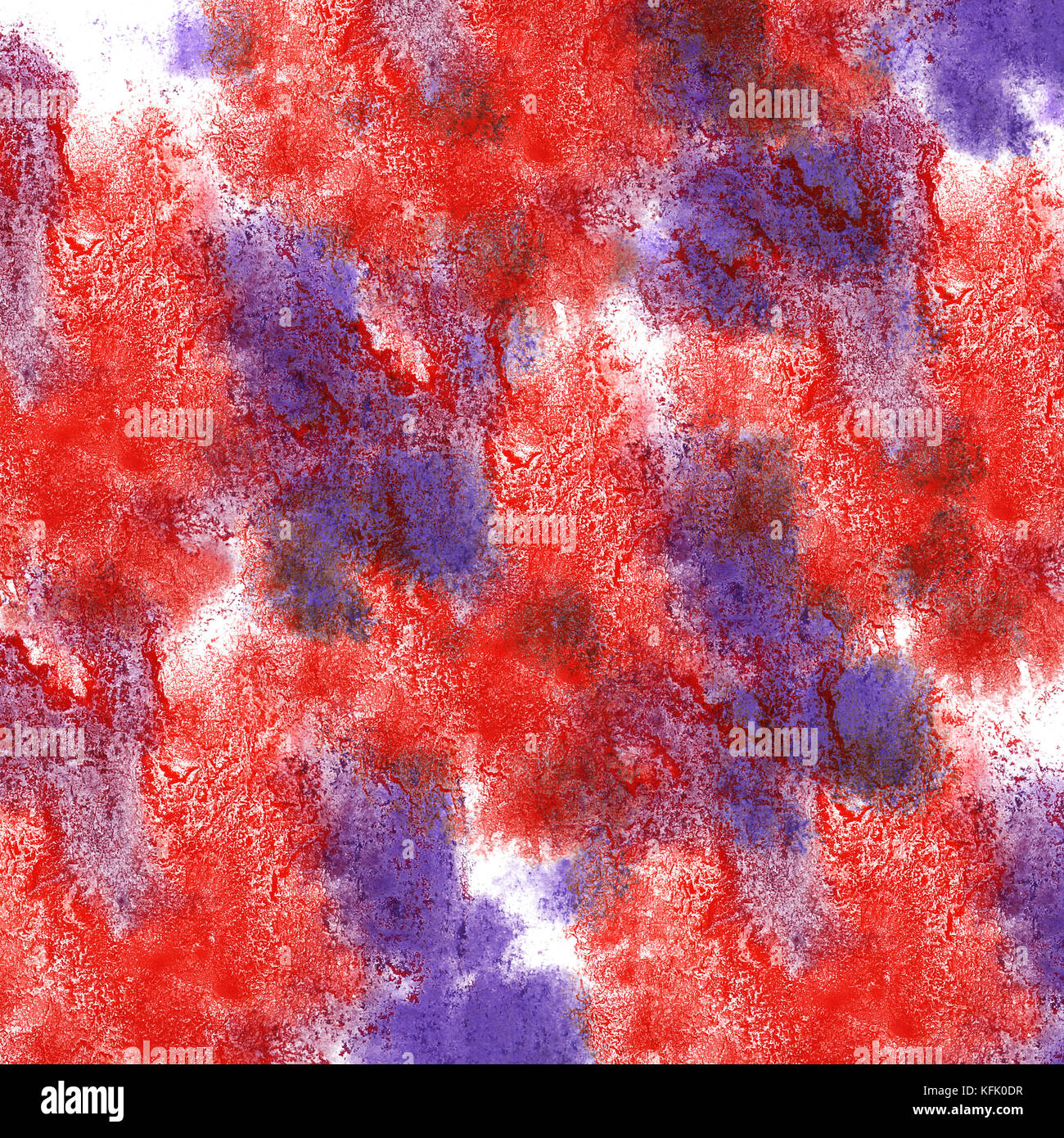 paint splash purple, blue, red ink blot and white abstract art Stock ...