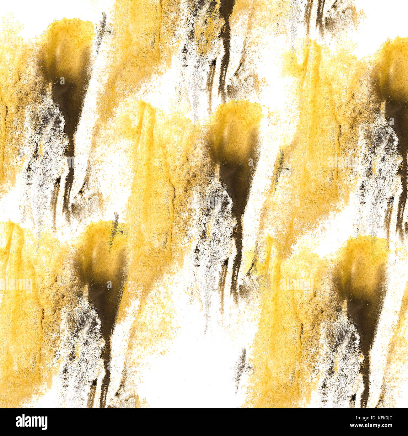 macro Yellow, black spot blotch texture isolated on a white back Stock ...