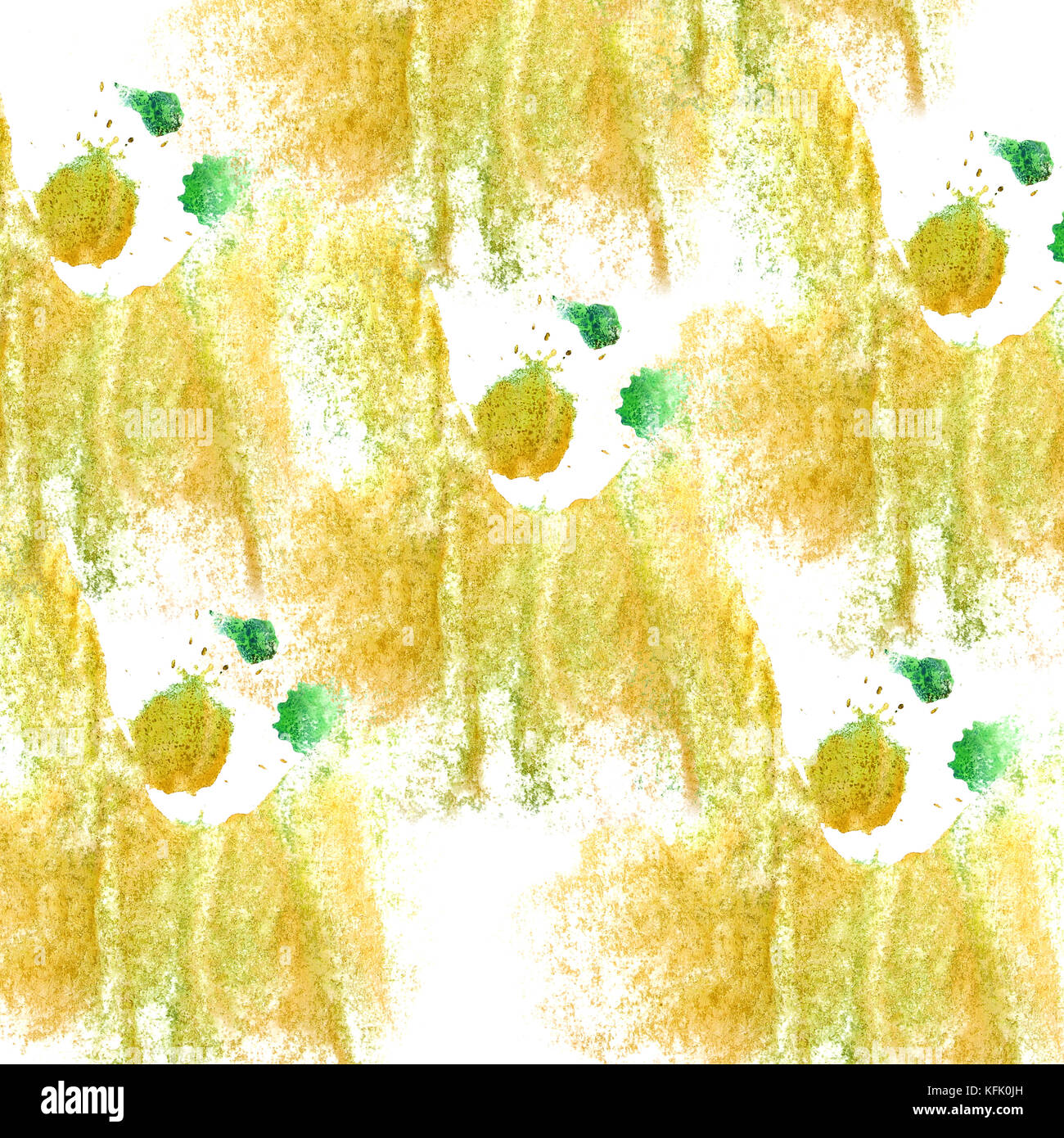 macro Yellow, green spot blotch texture isolated on a white back Stock ...