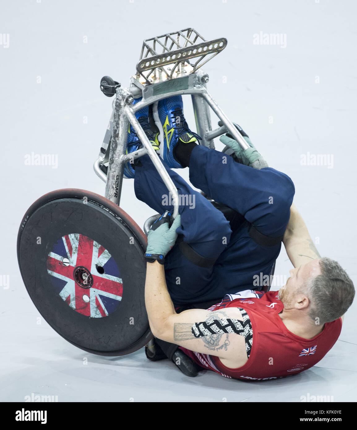 Wheelchair Rugby on day 6 of the Invictus Games Toronto 2017 at the ...