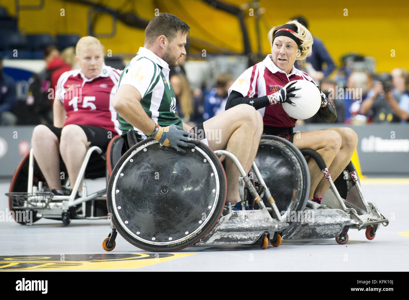 Wheelchair Rugby on day 6 of the Invictus Games Toronto 2017 at the ...