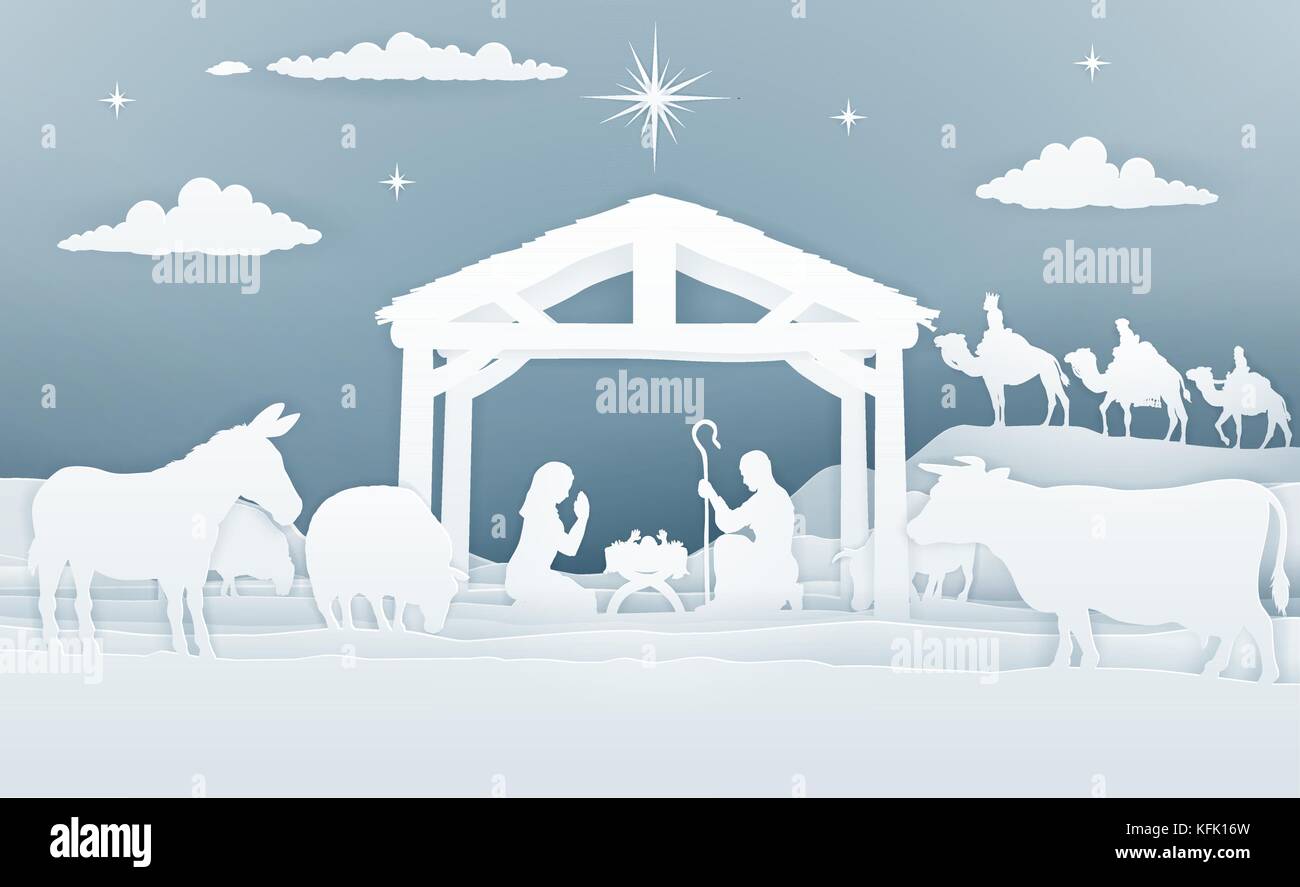 Merry christmas card three Stock Vector Images - Alamy