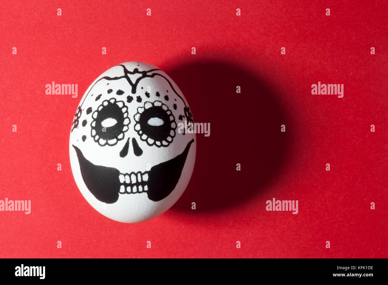 The dead eggs lying on colored background Stock Photo - Alamy