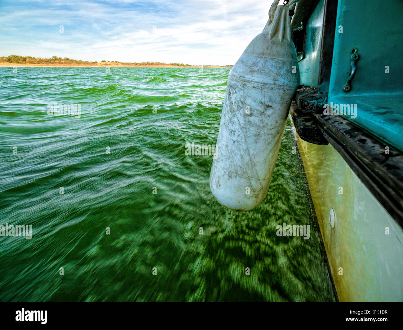 View of Green Ocean Waves from Boat Board, summer sunny day Stock Photo ...