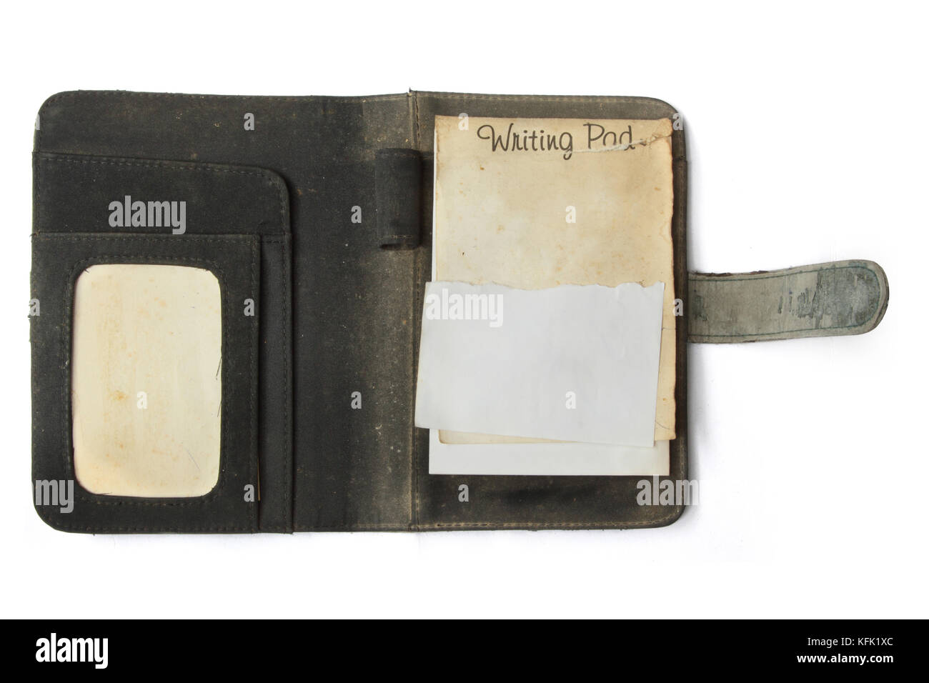 Old Notebook isolated on white Stock Photo - Alamy