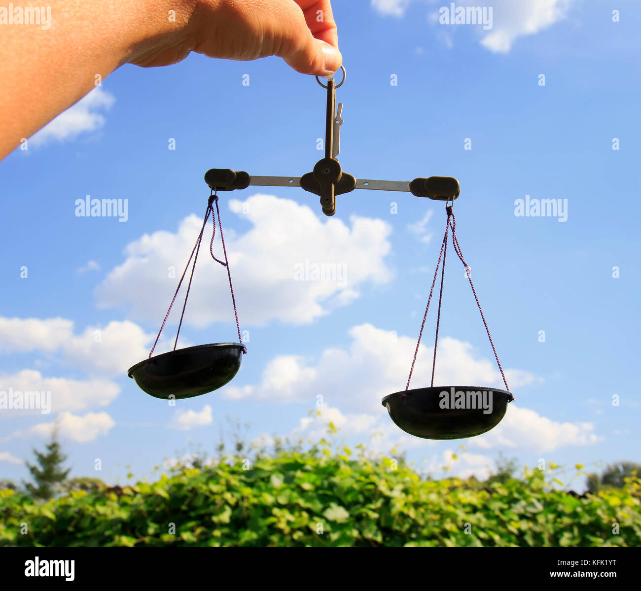 Two scales hi-res stock photography and images - Alamy