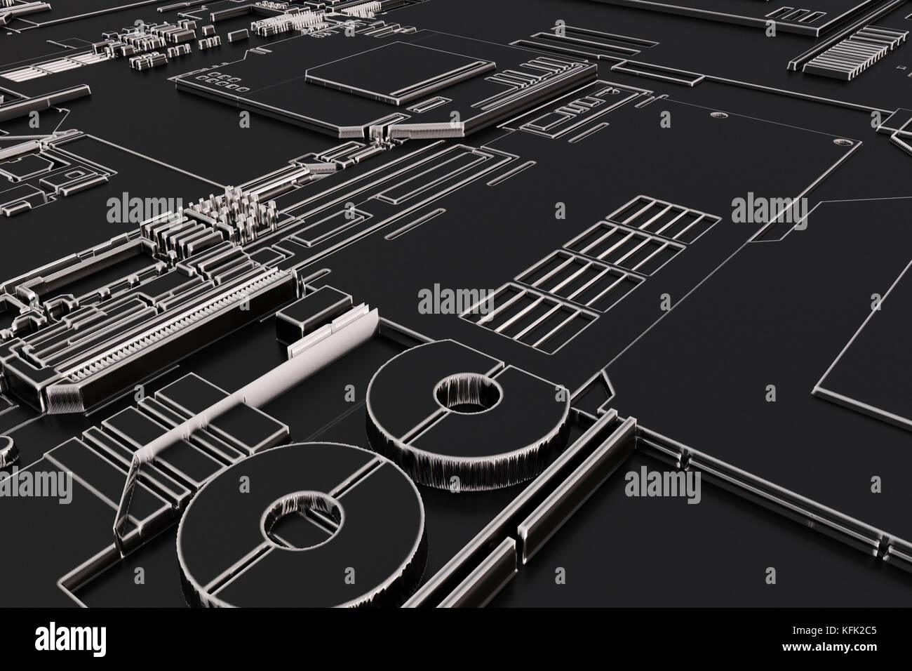 a close up of a futuristic computer board Stock Photo - Alamy