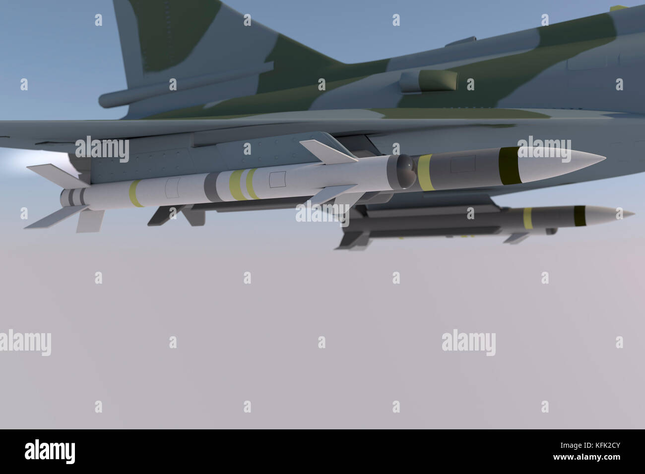 an infrared rocket from a combat jet Stock Photo - Alamy