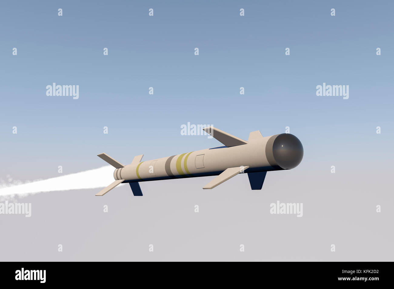 an infrared rocket from a combat jet Stock Photo - Alamy