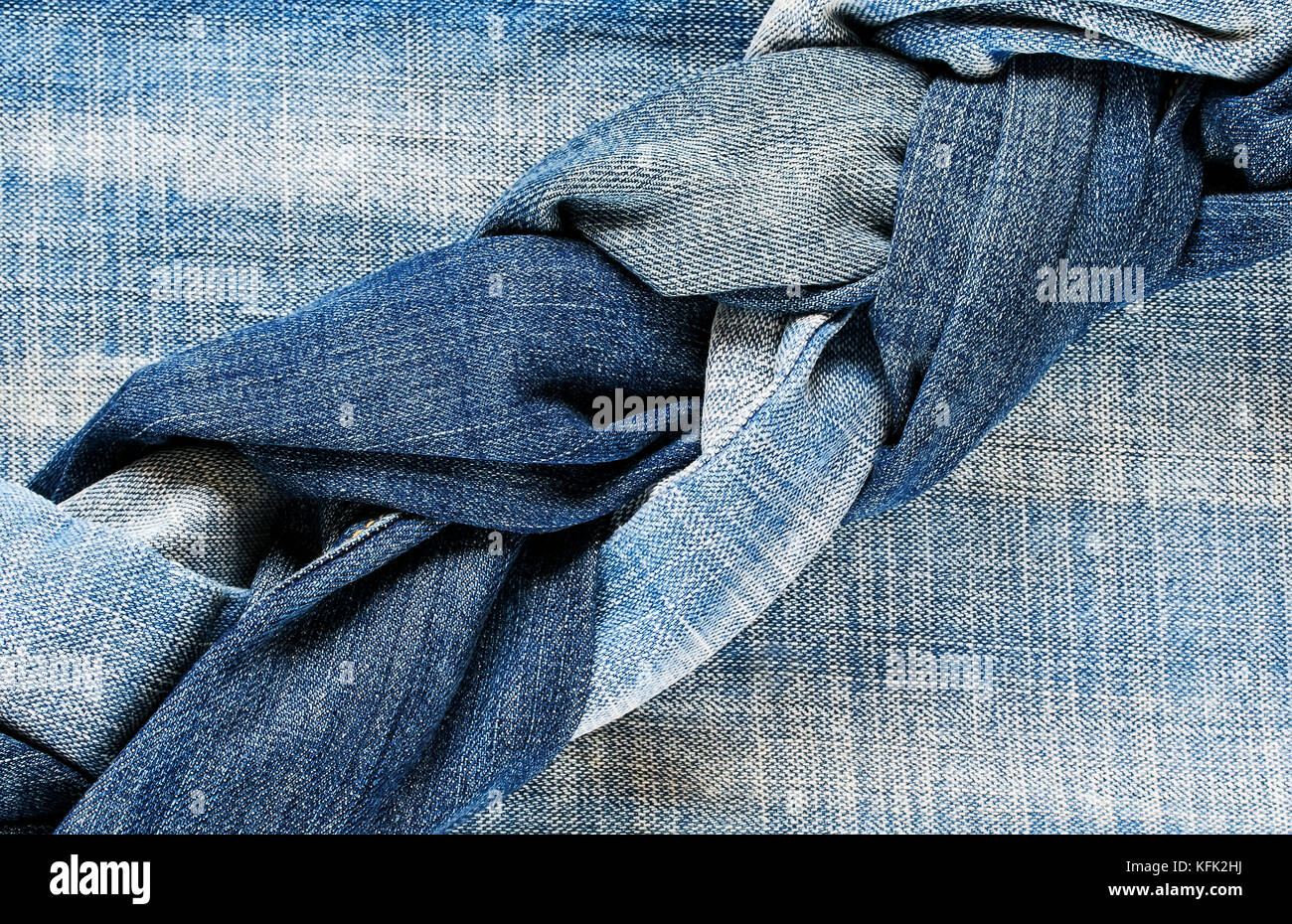 fashion stylish textured fabric background fabric's laced into a braid ...