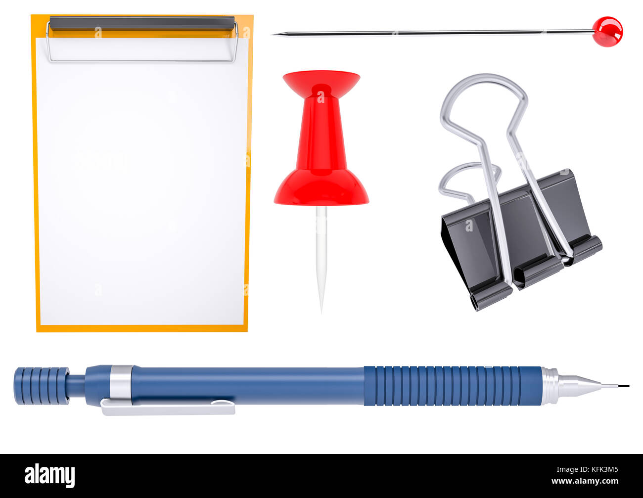 Stationery items poster hi-res stock photography and images - Alamy