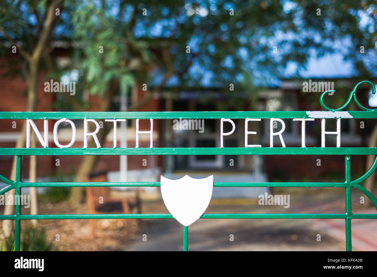 The sign on the gate at the front of North Perth Primary School in the ...