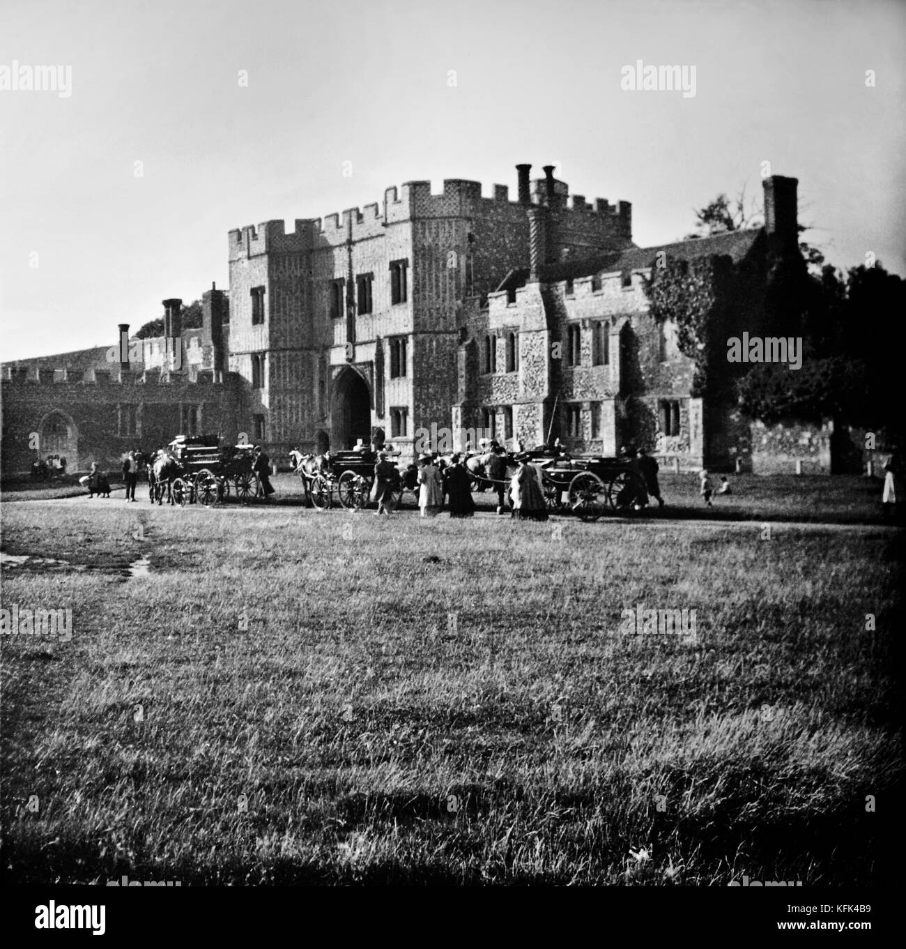 Essex County United Kingdom, village and country scene, circa 1900 ...
